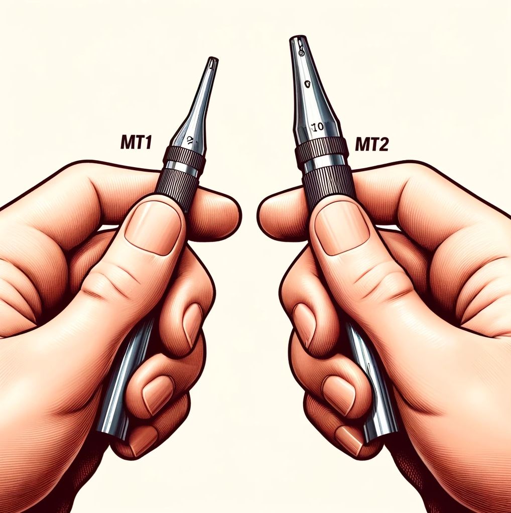 Blog Morse Taper 1 (MT1) or Morse Taper 2 (MT2) which size do you require?